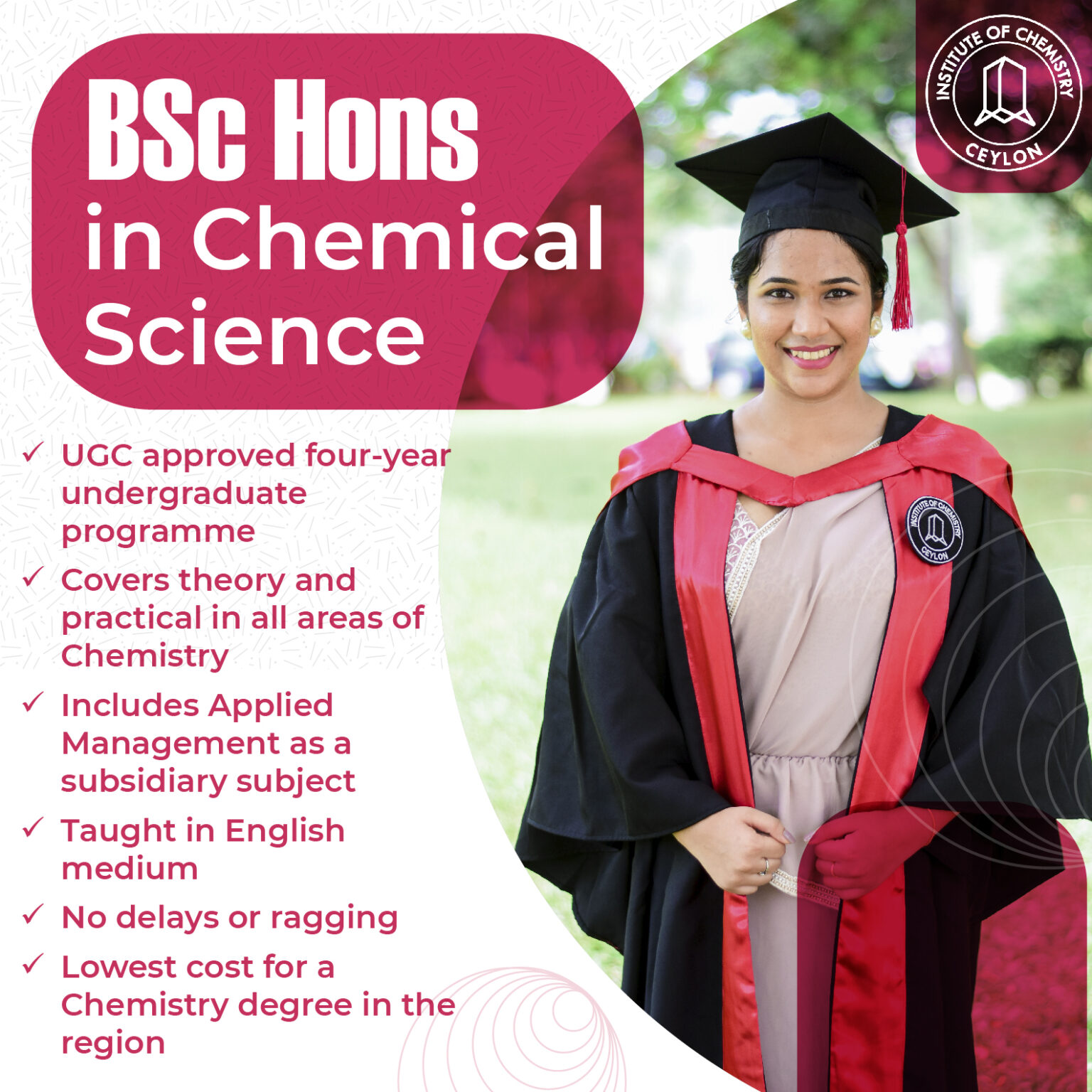 BSc Hons in Chemical Science – Institute of Chemistry Ceylon